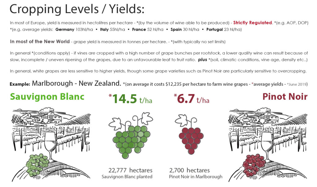 Cropping Levels / Yields: – Grape to Glass